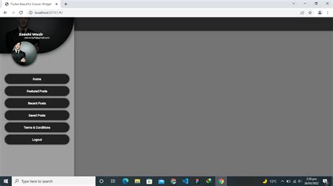 Flutter Web Template Flutter Web Drawer Widget Example Let Me Flutter
