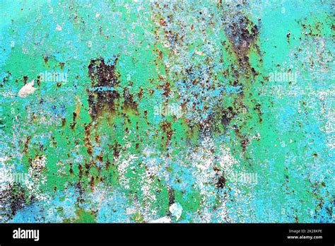 Detailed Close Up Surface Of Rusty Metal And Steel With Lots Of