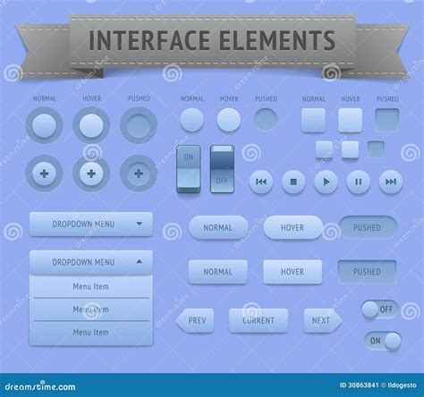 User Interface Elements Stock Image Image 30863841