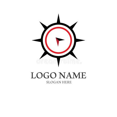 Compass Logo And Symbol With Vector Concept Illustration Template Stock Vector Illustration Of