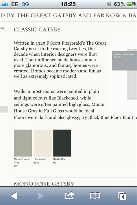 Gatsby Colour Scheme The Great Gatsby Gatsby Greatful