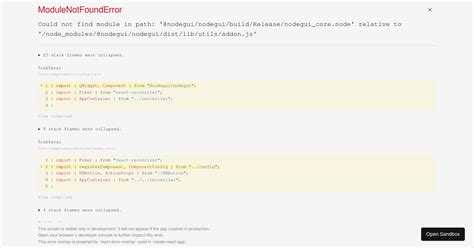 Nodeguireact Nodegui Codesandbox