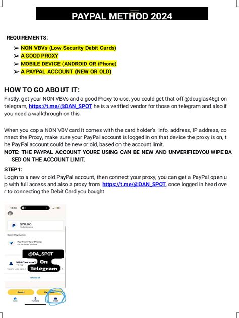 Paypal Method 2024 Pdf