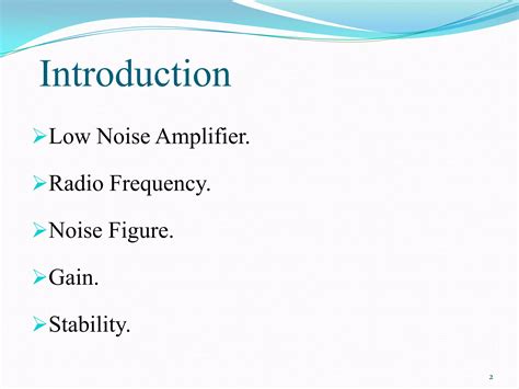 Lownoiseamplifier2to4ghz Pptx