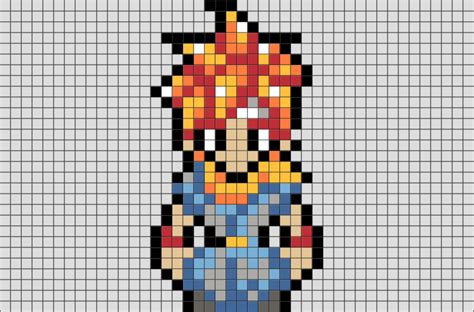 Chrono Trigger Crono Pixel Art Pixel Art Lego Art Pixel Art Design