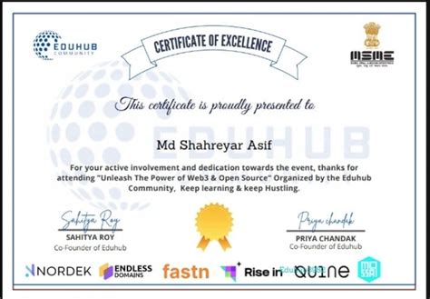 Md Shahreyar Asif On Linkedin Certificationachievement