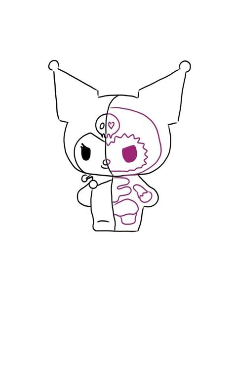 How To Draw Kuromi From Hello Kitty Drawingtutorials101 Com Artofit