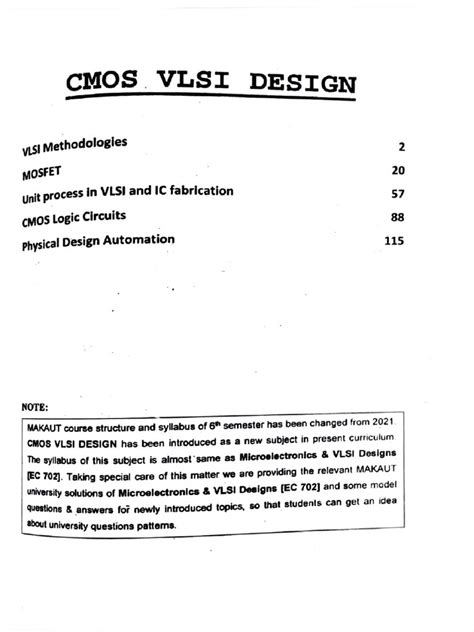 Vlsi Design And Methods Pdf