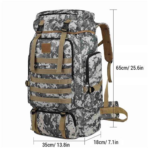 Hiking Large Capacity Hiking Backpack Outdoor Camping Rucksack Canvas