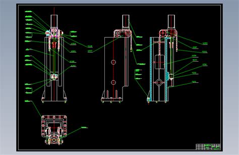 数控铣床x7132全套cad图 Autocad 2004 模型图纸下载 懒石网