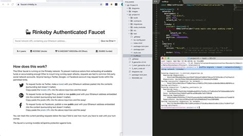 how to deploy a contract project to the rinkeby test network udacity blockchain youtube