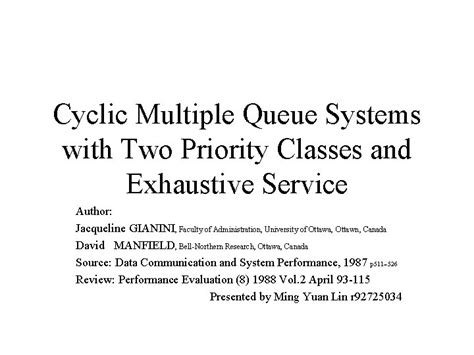 Cyclic Multiple Queue Systems With Two Priority Classes