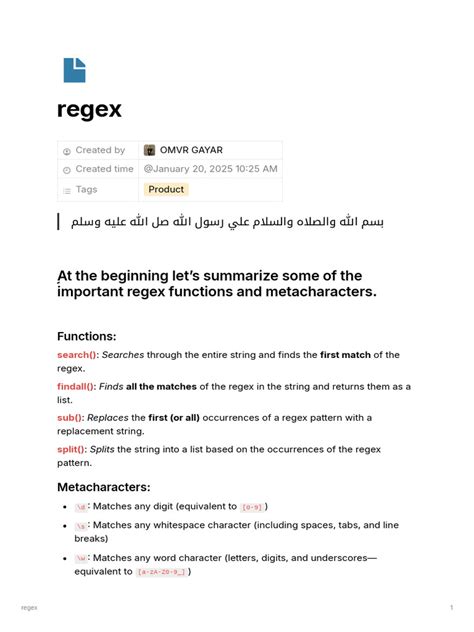 Regex Summary Pdf Regular Expression Computer Programming