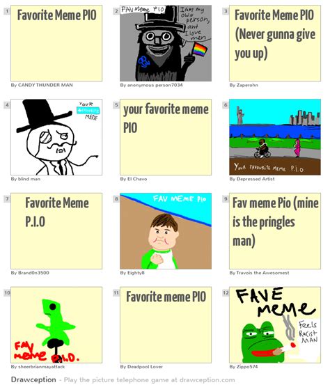 Favorite Meme Pio Drawception