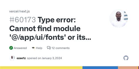 type error cannot find module app ui fonts or its corresponding type declarations · vercel