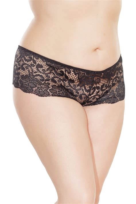 Coquette Low Rise Black Lace Booty Short Xoxtoys