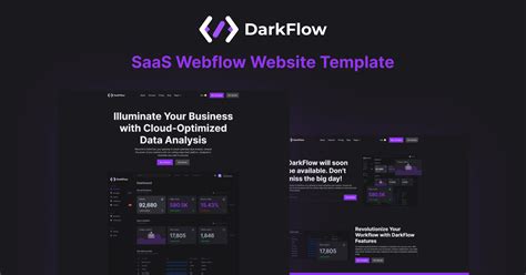 DarkFlow SaaS HTML5 Responsive Website Template