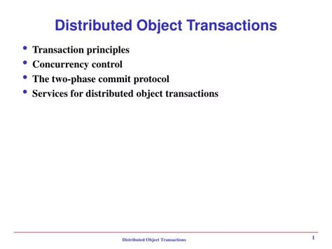 Ppt Distributed Object Transactions Powerpoint Presentation Free
