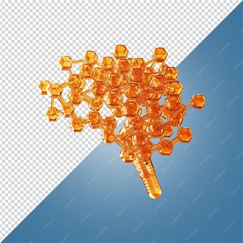 Premium Psd Molecular Modeling Isolated On White