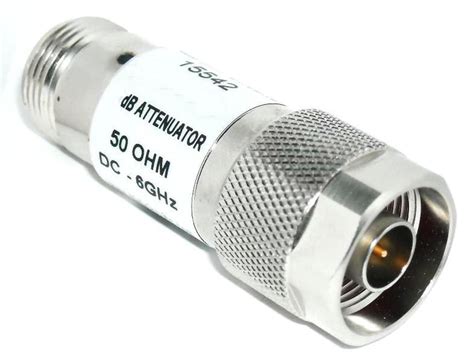 20 Db N Fixed Coaxial Attenuator Dc 6 Ghz 1 Watt N Att 20
