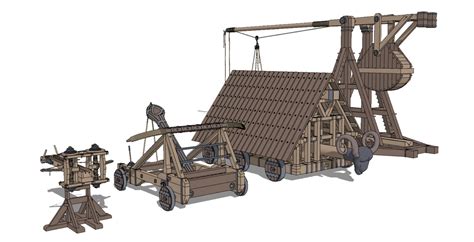 중세 판타지 공성 병기 4종