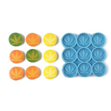 Badu Bg 9 кухини Листни пулове Мухъл от епоксидна смола Декорация на висулка Силиконова форма