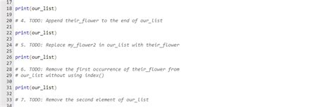 Solved I Need Help With This Code Please 312 Lab List Basics Course Hero