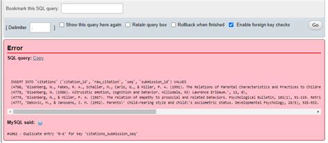Error Upgrade From 312 1 To 321 1 Software Support Pkp