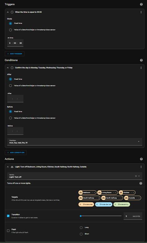 Automation Via The Ui How To Schedule The Triggers For Days Of Week