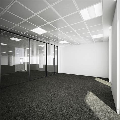 Commercial Office Interior With Partitioning 3d Model 34 Max Fbx