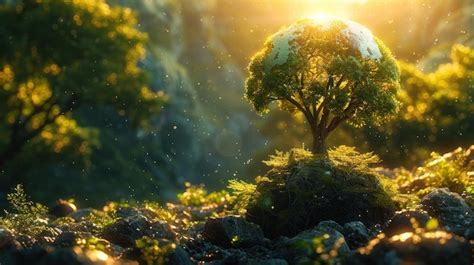 A Tree Of Hope For A Brighter Future Premium Ai Generated Image
