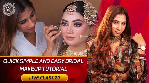 Live Class 20 Quick Simple And Easy Bridal Makeup Tutorial Long