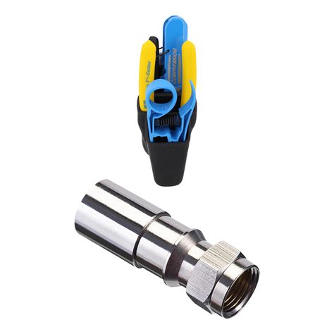 Shop IDEAL 5 Pack Brass Compression F Connector With Linear X3 Compression Hip Kit Compression