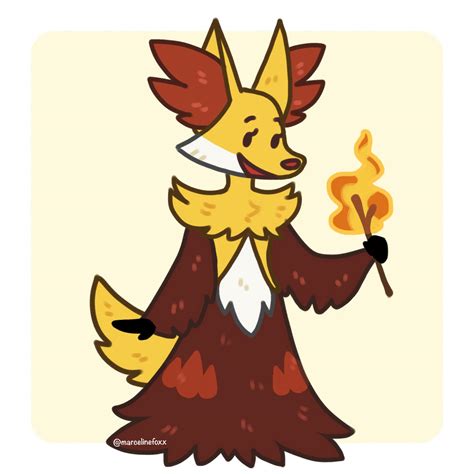 Delphox Chibi By Marceline Fox On Deviantart
