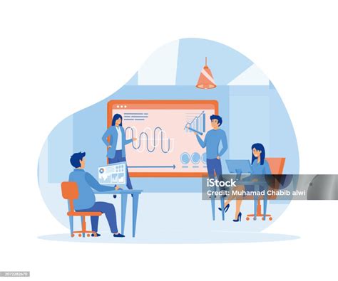 브레인스토밍 개념 팀 프로젝트 브레인스토밍 격리 중 팀워크 프로세스 플랫 벡터 현대 일러스트 레이 션 개념에 대한 스톡 벡터 아트 및 기타 이미지 Istock