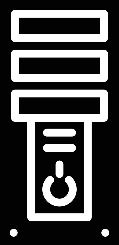 Computer Tower Vector Icon Style Vector Art At Vecteezy