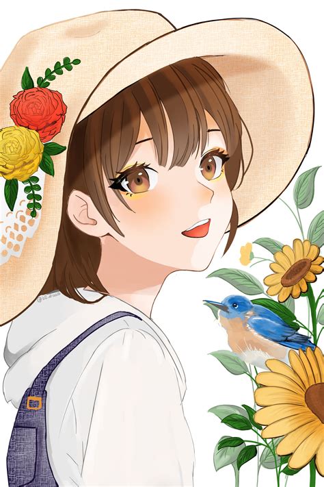 Summer Anime Girl Kawaii Summer Girls Anime Coloring Book Cute Manga