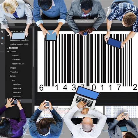 Bar Code Encryption Interface Coding Free Photo Rawpixel