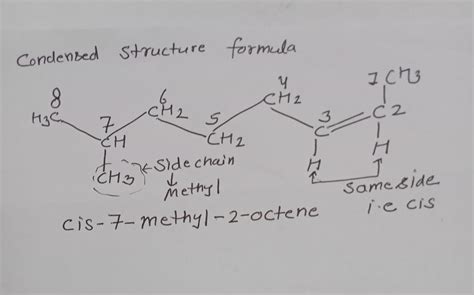 [solved] How Do You Draw The Condensed Structural Formula For Course Hero
