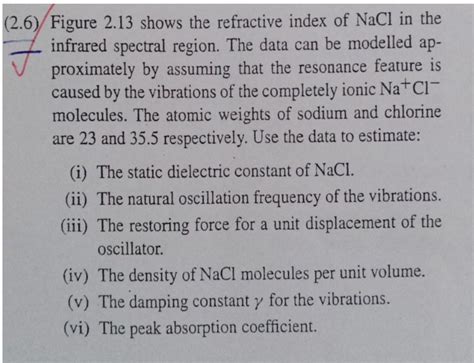 Solved Figure Shows The Refractive Index Of Chegg Com