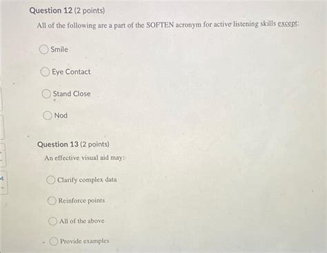 Question 14 2 Points All Of The Following Could Be