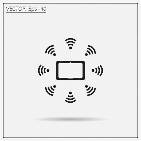Premium Vector Wireless Connection Gadget Wifi Symbol Vector