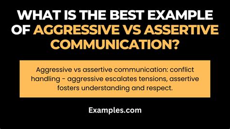 Aggressive Vs Assertive Communication 9 Examples