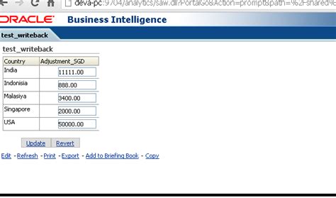 Diksha Sea Obiee 11g Write Back Setup