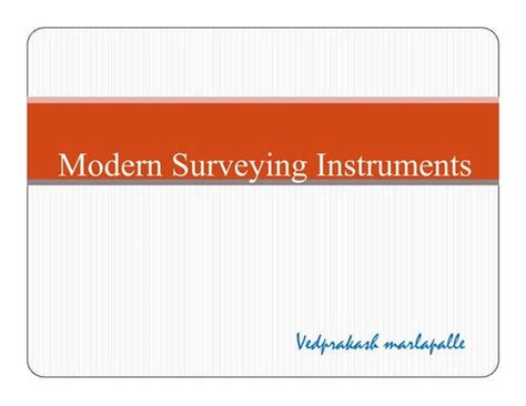 Total Station For Surveying Components Principals Applications And Working Pptx