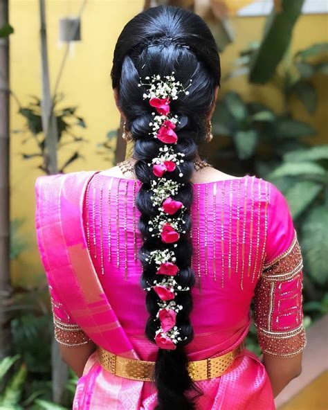 18 Fine Beautiful Hairstyles For South Indian Wedding Party