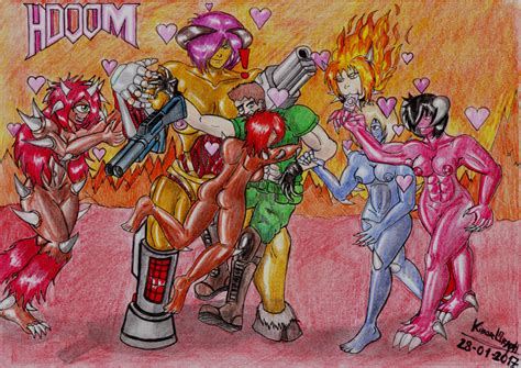Rule 34 Abs Cacodemon Cyberdemon Demon Girl Doom Doomguy Hdoom Imp