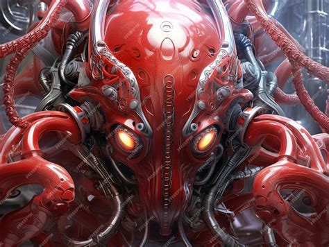 Premium Ai Image A Robotic Octopus