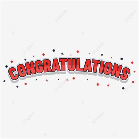 Congratulations Header Red Vector Design Congratulations Vector