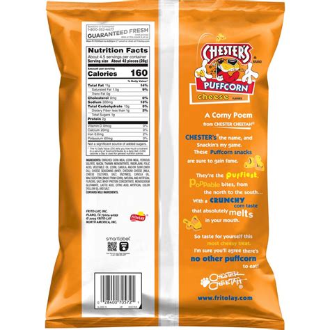 Chesters® Puffcorn Cheese Flavored Corn Snacks Shop Now At